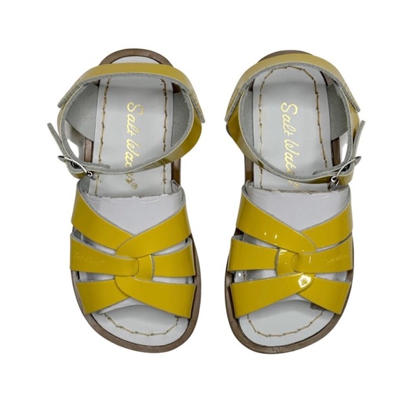 Salt Water Sandals by Hoy | Shoes | Salt Water Shiny Yellow Sandals ...